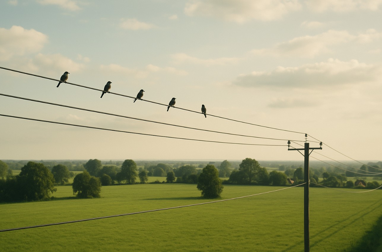 Why Do Birds Sit on Power Lines?