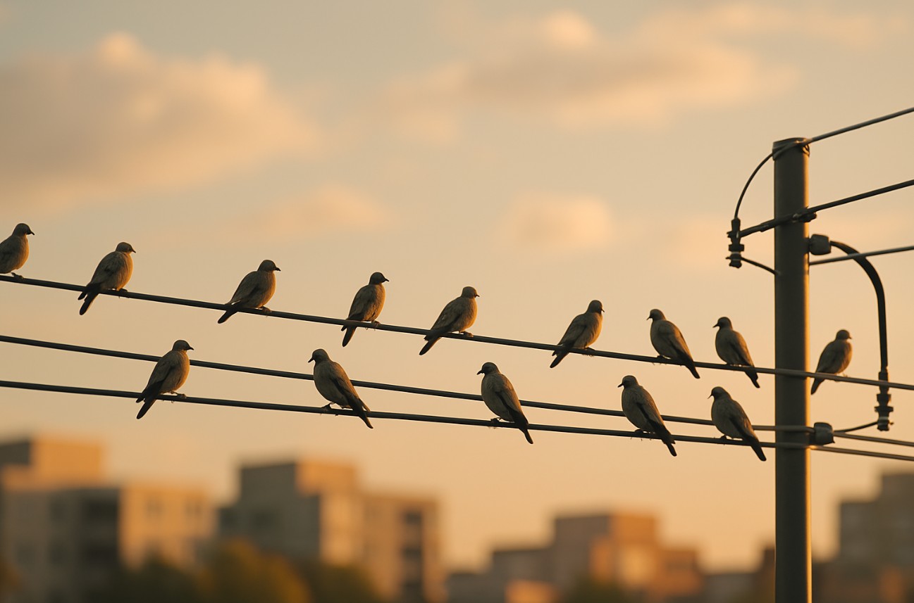 Why Do Birds Sit on Power Lines?